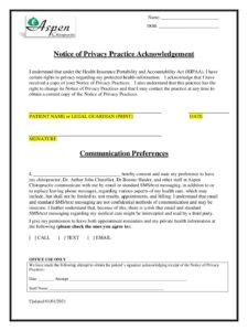 Notice of Privacy Practice Acknowledgement 2021 Edition.doc – Aspen ...